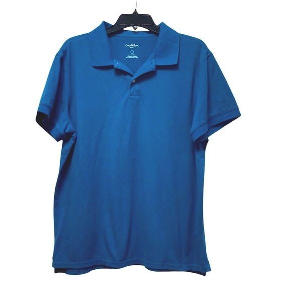 Goodfellow & Co | Shirts | Goodfellow Co Blue Polo Shirt Short Sleeve ...